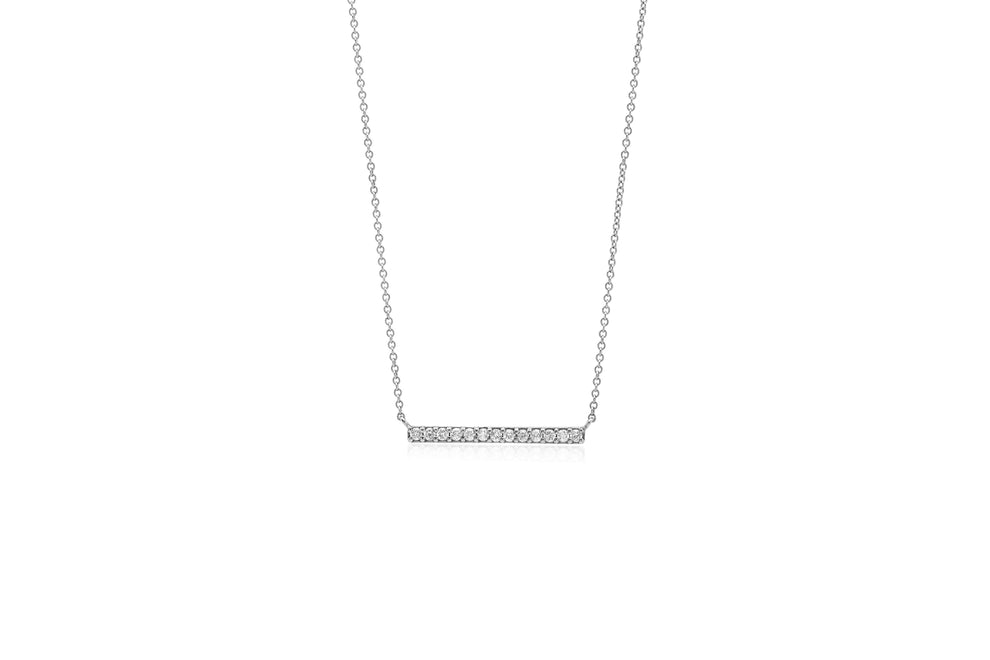 Diamond Bar Necklace