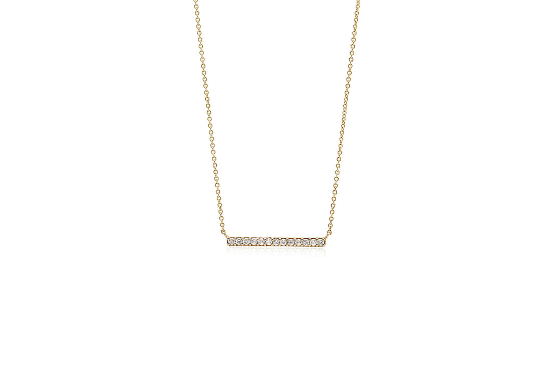 Diamond Bar Necklace